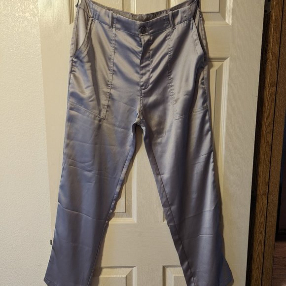Fashion Brand Company | Pants & Jumpsuits | Dr Evil Gray Satin Trousers ...